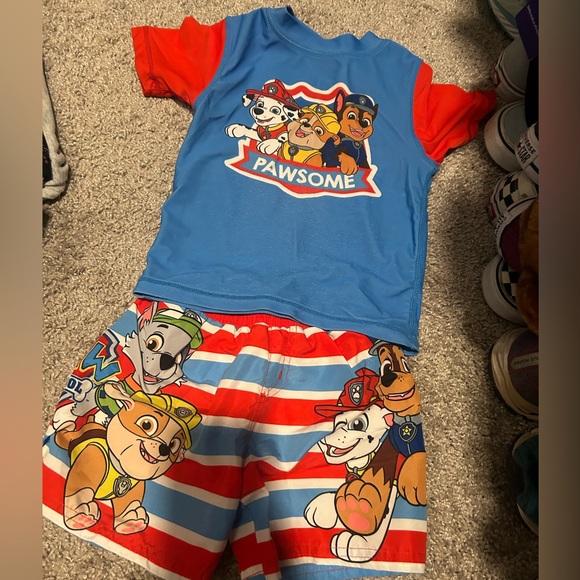 Nickelodeon | Pajamas | Paw Patrol Kids Swim Suit Blue And Red 2t ...